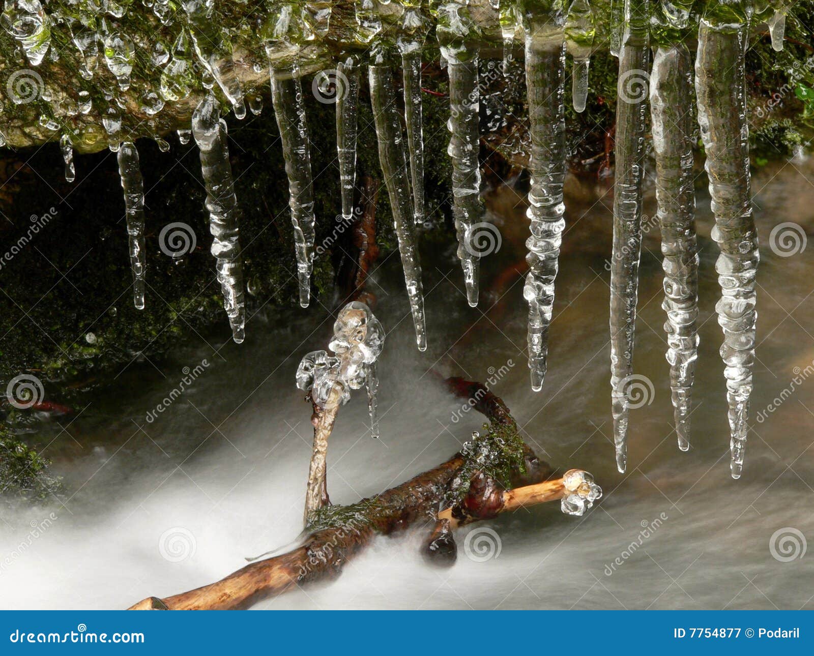 Icicle stock image. Image of glossy, frozen, formations - 7754877