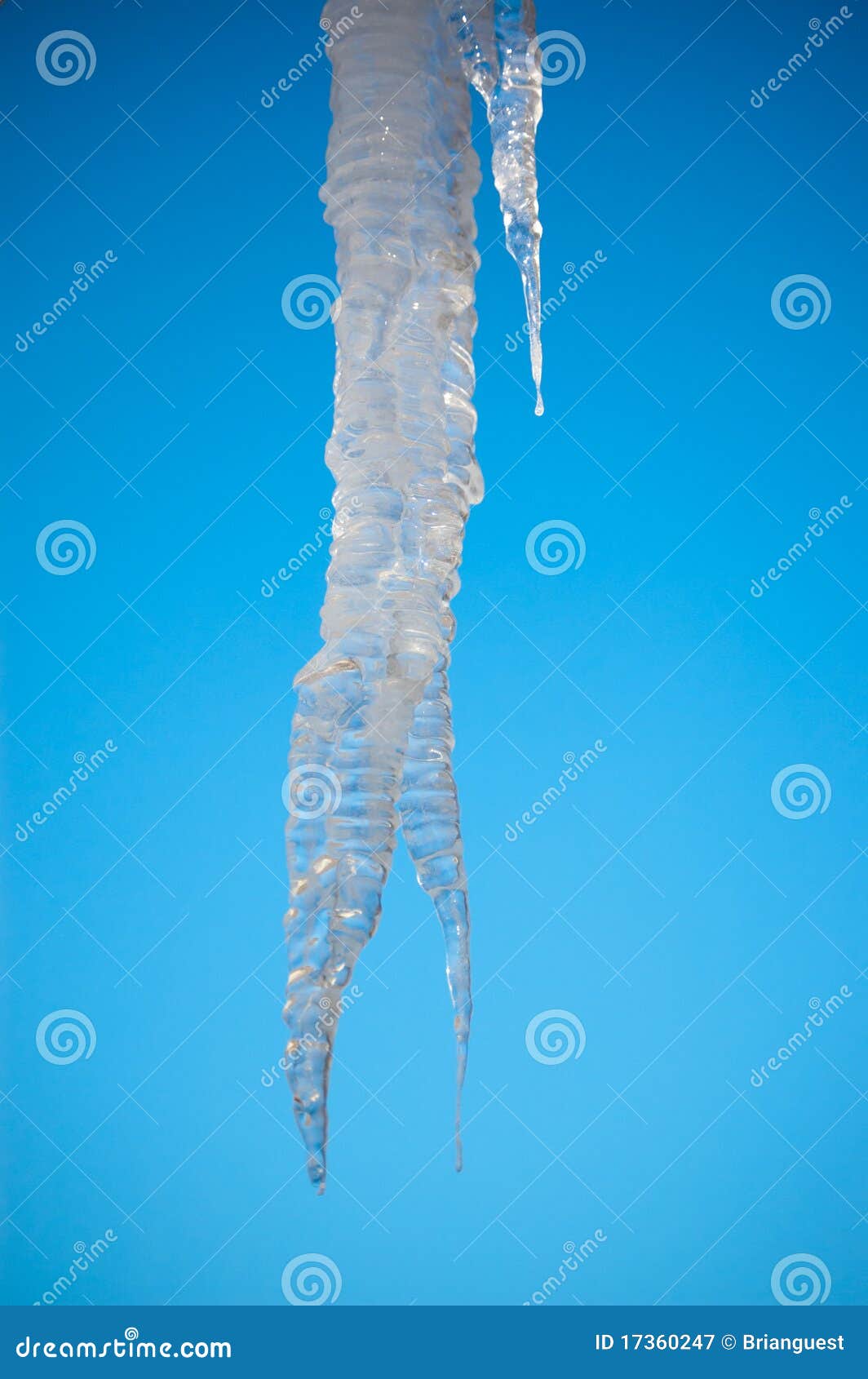 Icicle with Blue Sky stock image. Image of cold, vertical - 17360247