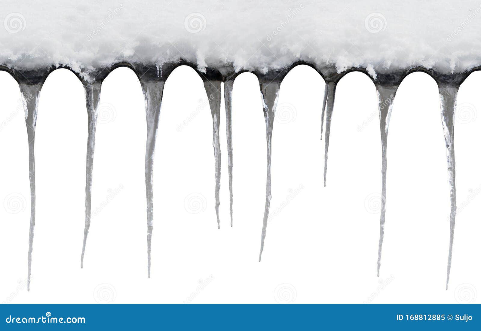 Icicle Horizontal Seamless Pattern Stock Image - Image of icicle ...