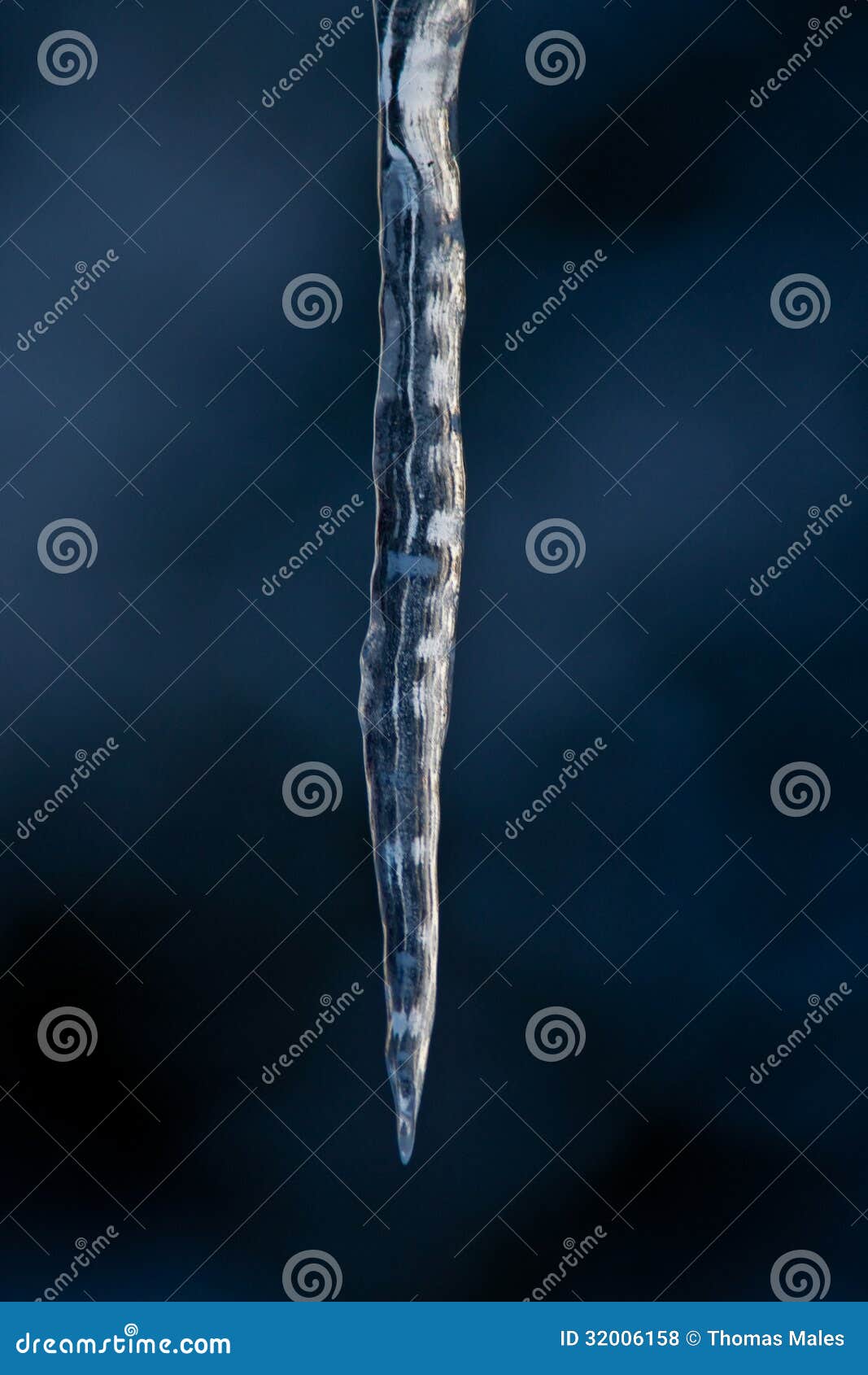 Icicle stock photo. Image of solitary, weather, dark - 32006158