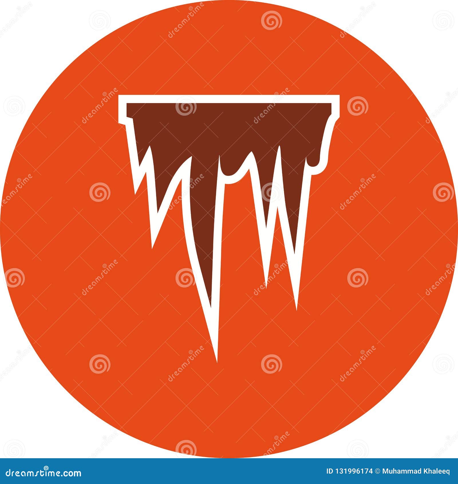 Icicle Vector Icon stock illustration. Illustration of icon - 131996174