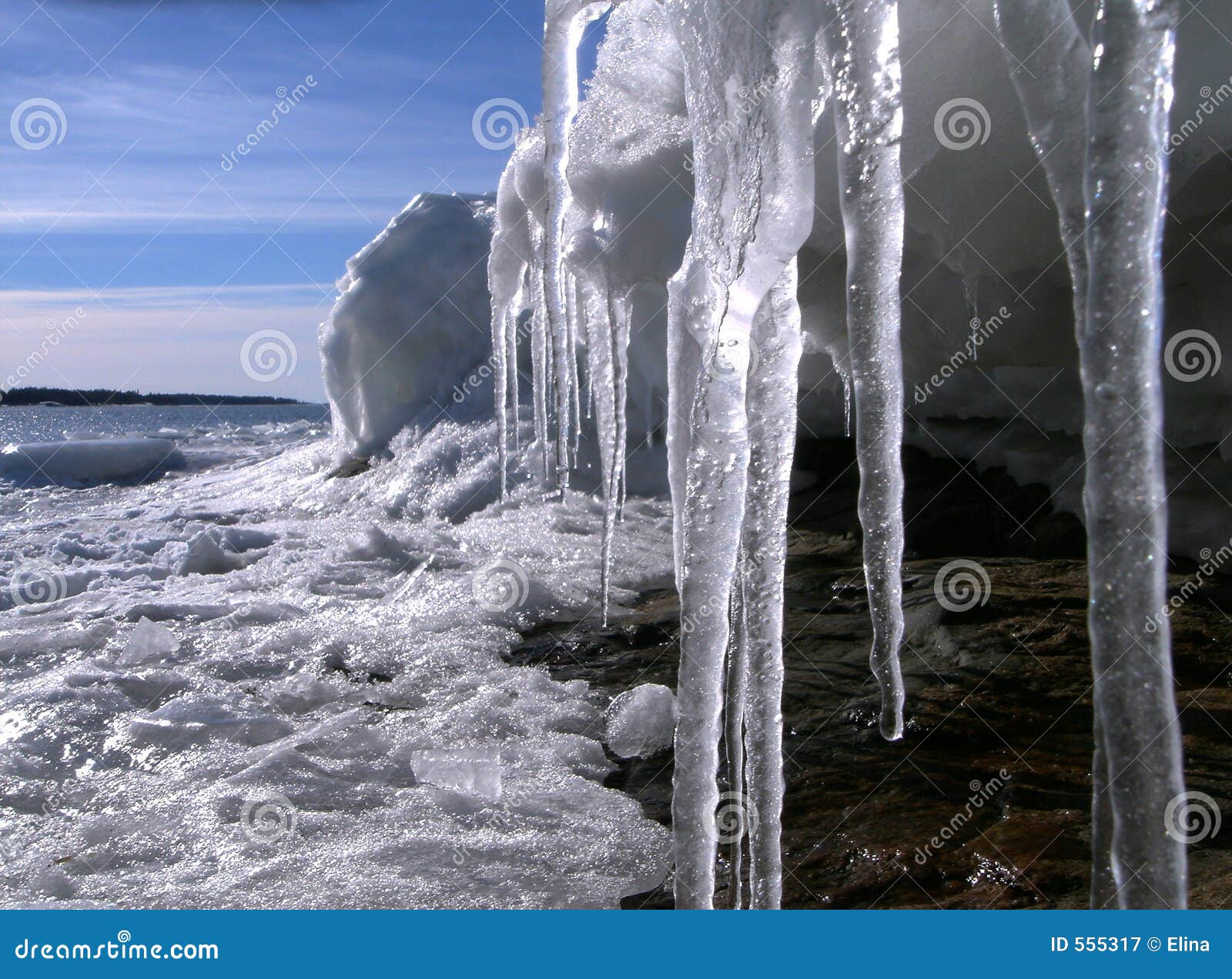 Icicles stock image. Image of weather, white, icicles, smooth - 555317