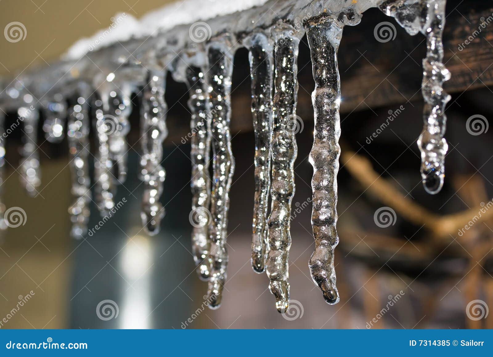 Icicles stock image. Image of long, transparent, bubble - 7314385