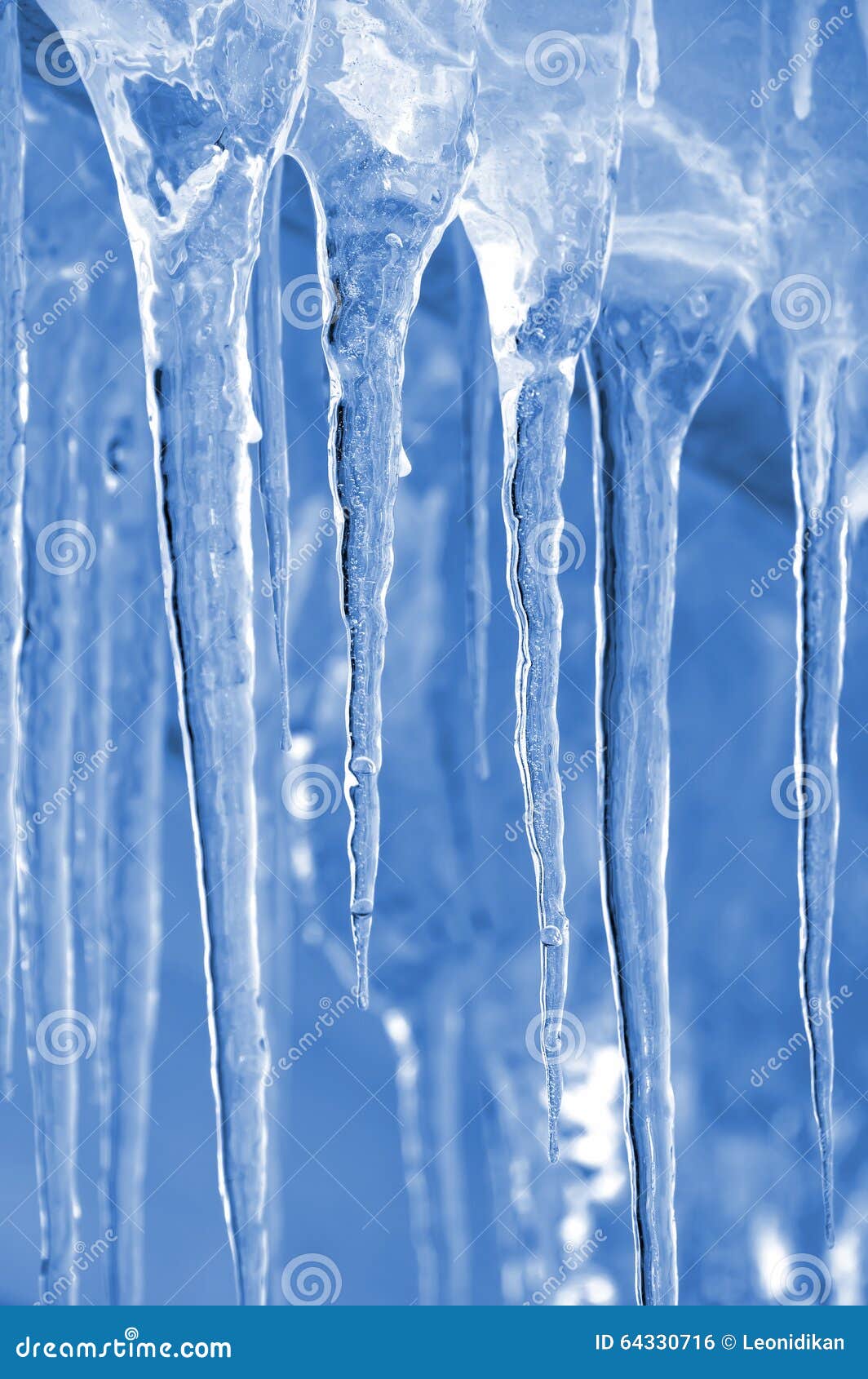 Icicles stock photo. Image of nature, hang, frozen, natural - 64330716