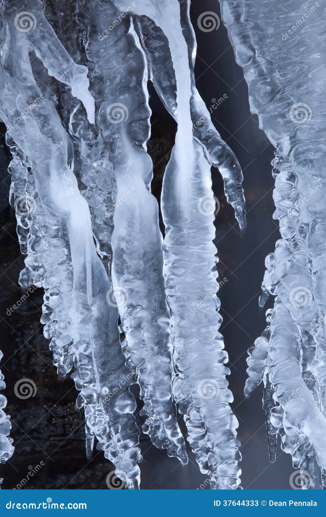 Icicles on Edge of Cascade stock image. Image of cold - 37644333