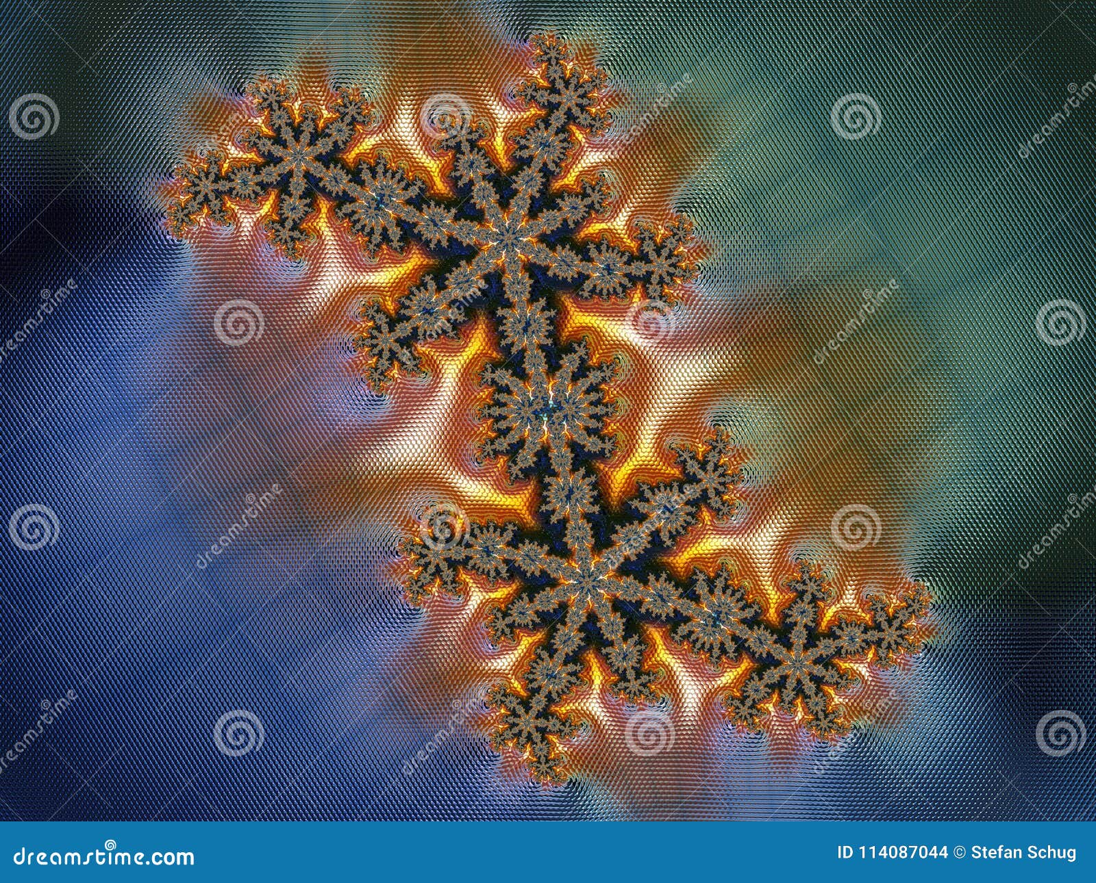 Icicles on Fire Fractals Pattern Stock Illustration - Illustration of ...