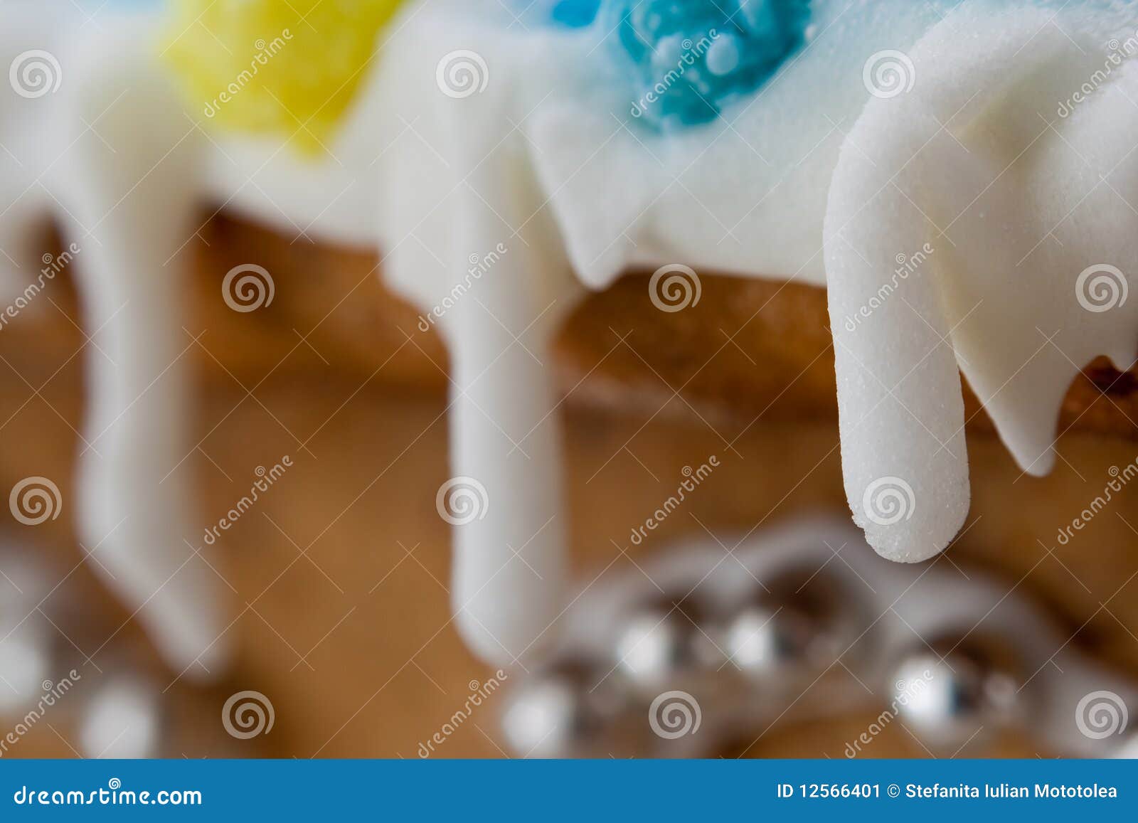 Icicles on Gingerbread House Stock Image - Image of closeup, detail ...