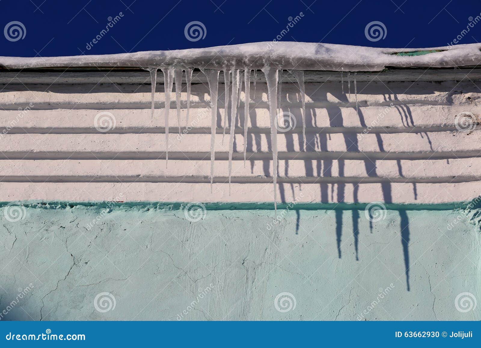 Icicles stock photo. Image of icing, colour, early, cropped - 63662930