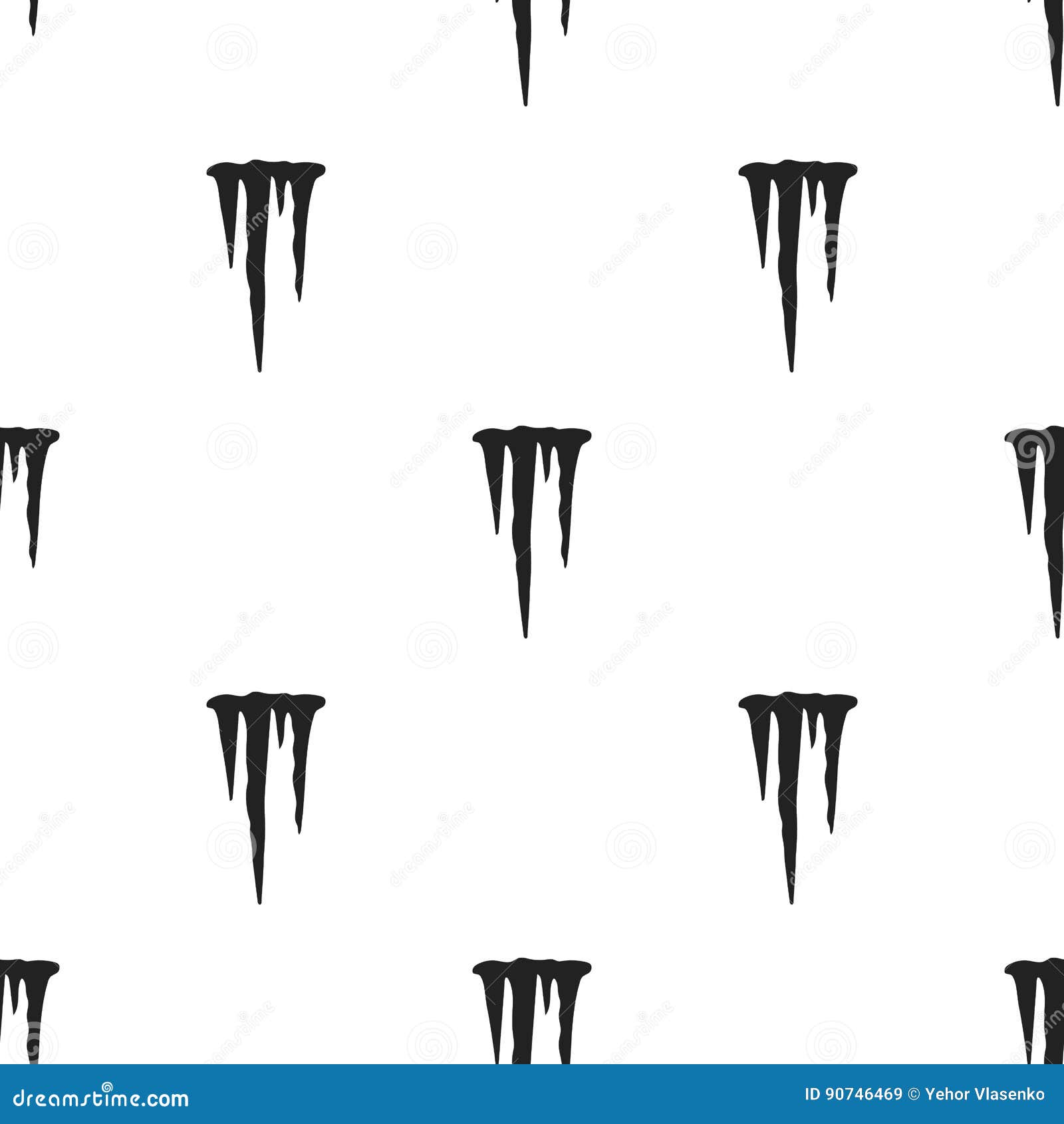 Icicles Icon in Black Style Isolated on White Background. Weather ...