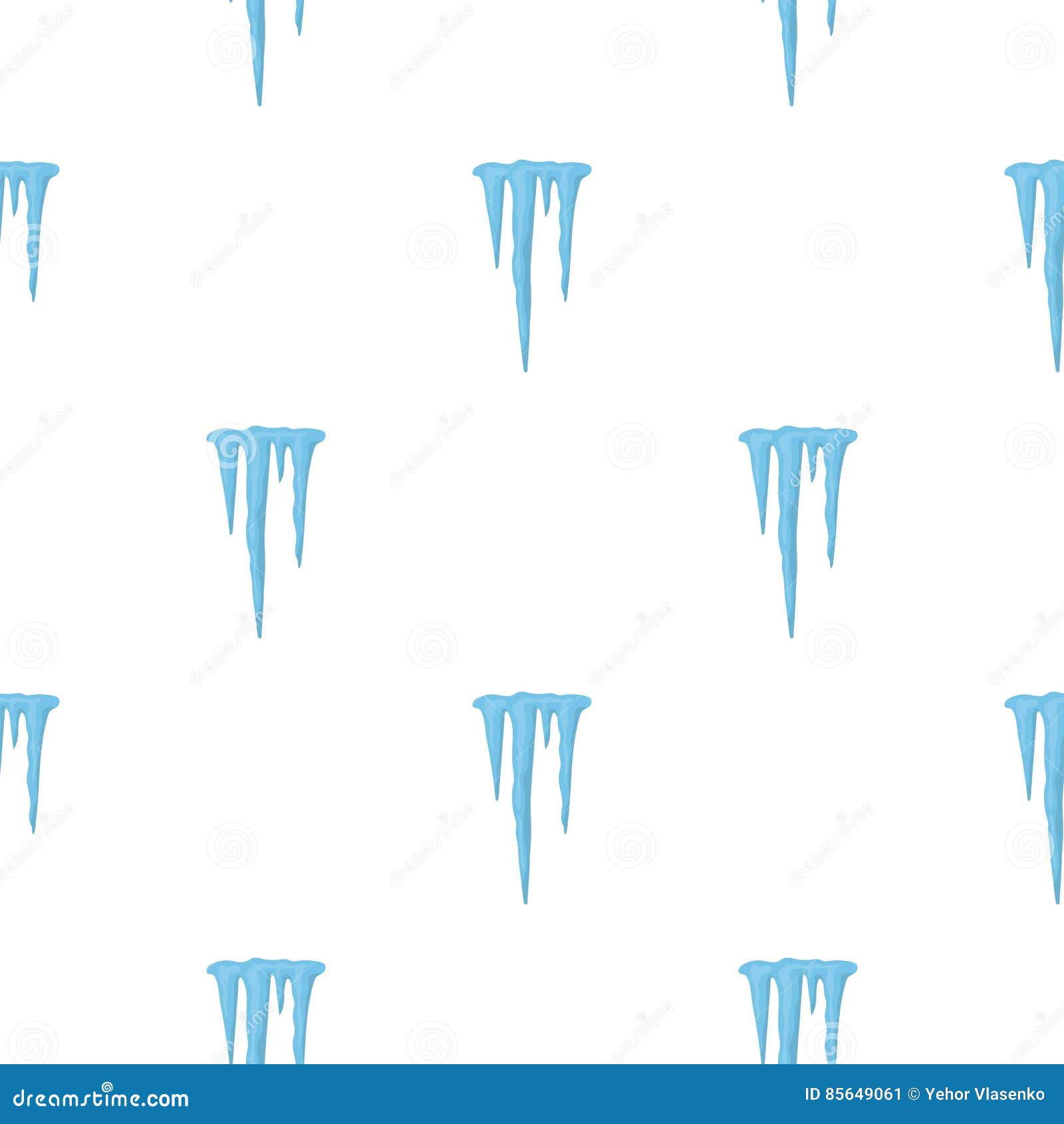 Icicles Icon in Cartoon Style on White Background. Weather Pattern ...