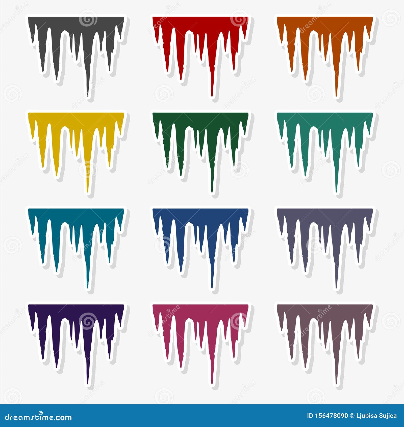 Icicles Icon - Illustration Stock Vector - Illustration of internet ...