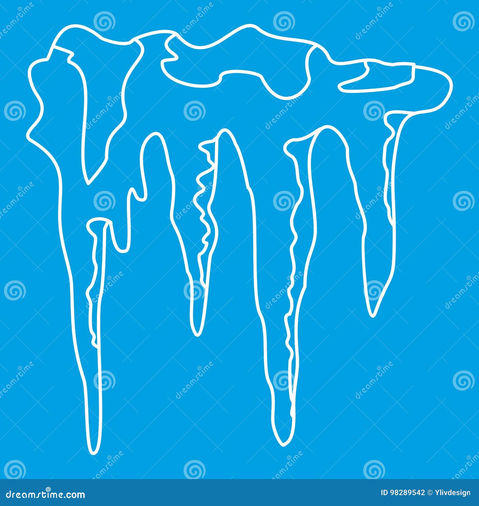 Icicles Icon Outline Style Stock Illustrations – 76 Icicles Icon ...