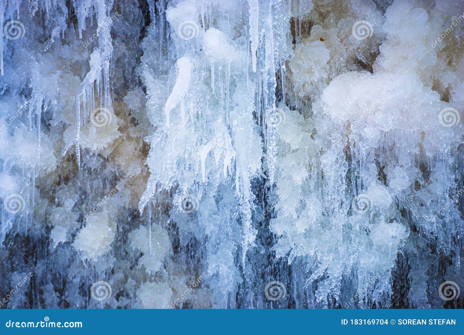 Icicles Inside of the Forest Stock Photo - Image of snow, scenic: 183169704