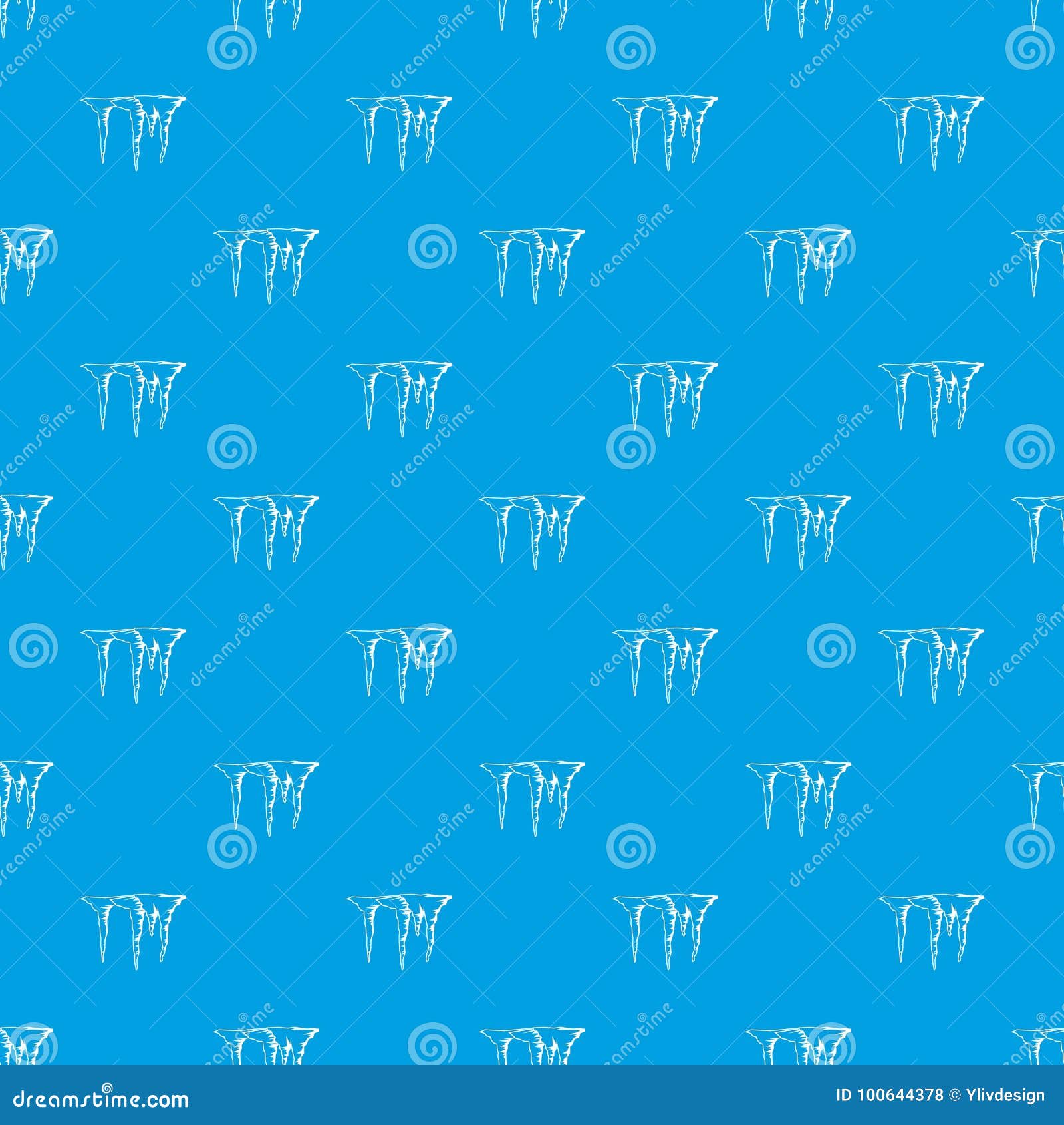 Icicles Pattern Seamless Blue Stock Vector - Illustration of icon, hang ...