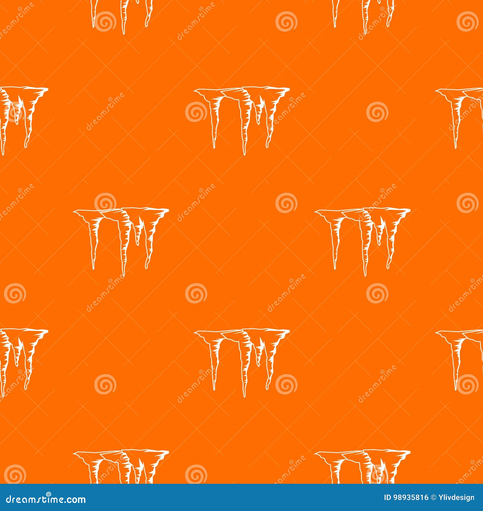 Icicles pattern seamless stock vector. Illustration of closeup - 98935816