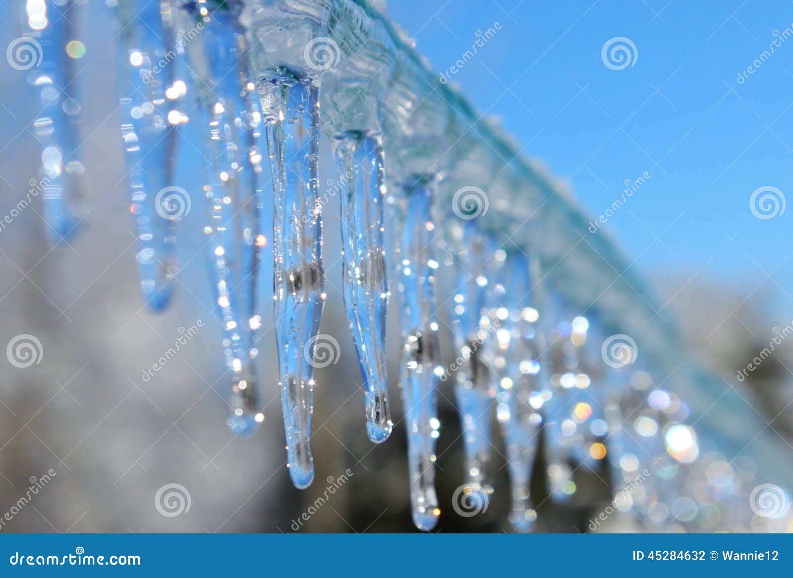 Icicles stock photo. Image of icicles, sunny, reflecting - 45284632