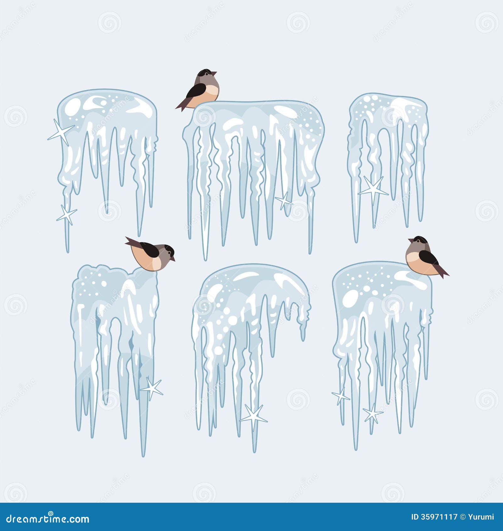 Icicles Set stock vector. Illustration of claus, eaves - 35971117