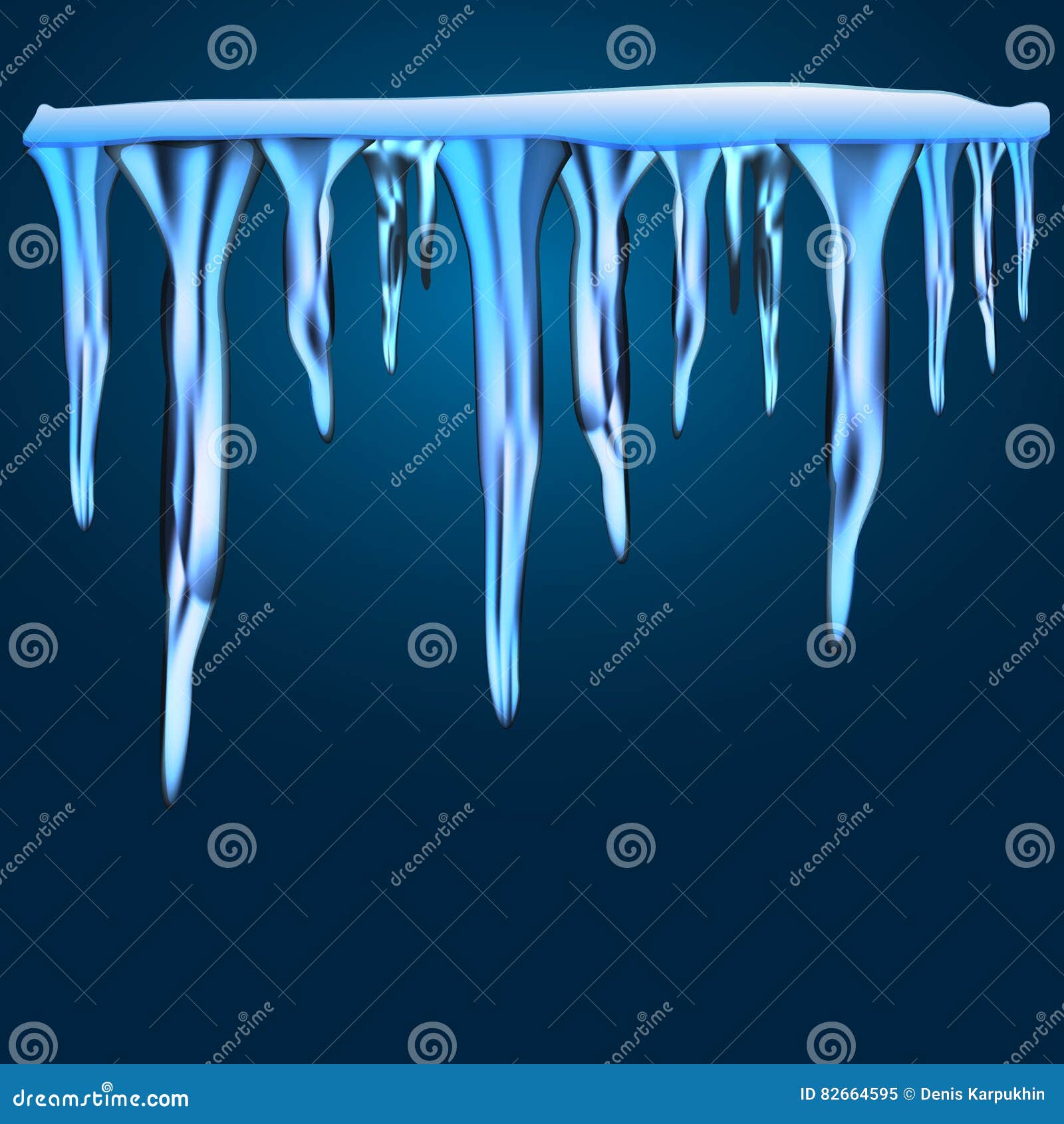 Icicles stock vector. Illustration of icicle, vector - 82664595