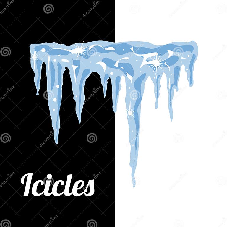 Icicles, Vector Set Illustration for Your Design Stock Vector ...