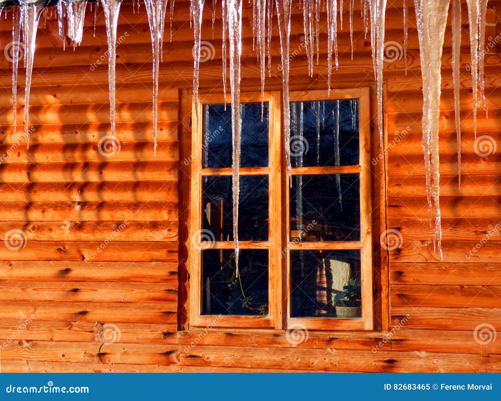 Icicles and window stock image. Image of winter, icicles - 82683465