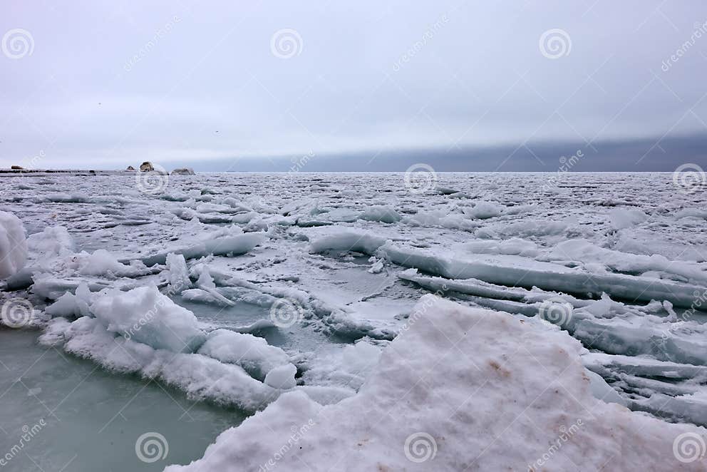 Icing sea stock image. Image of landscape, nature, floes - 23218371