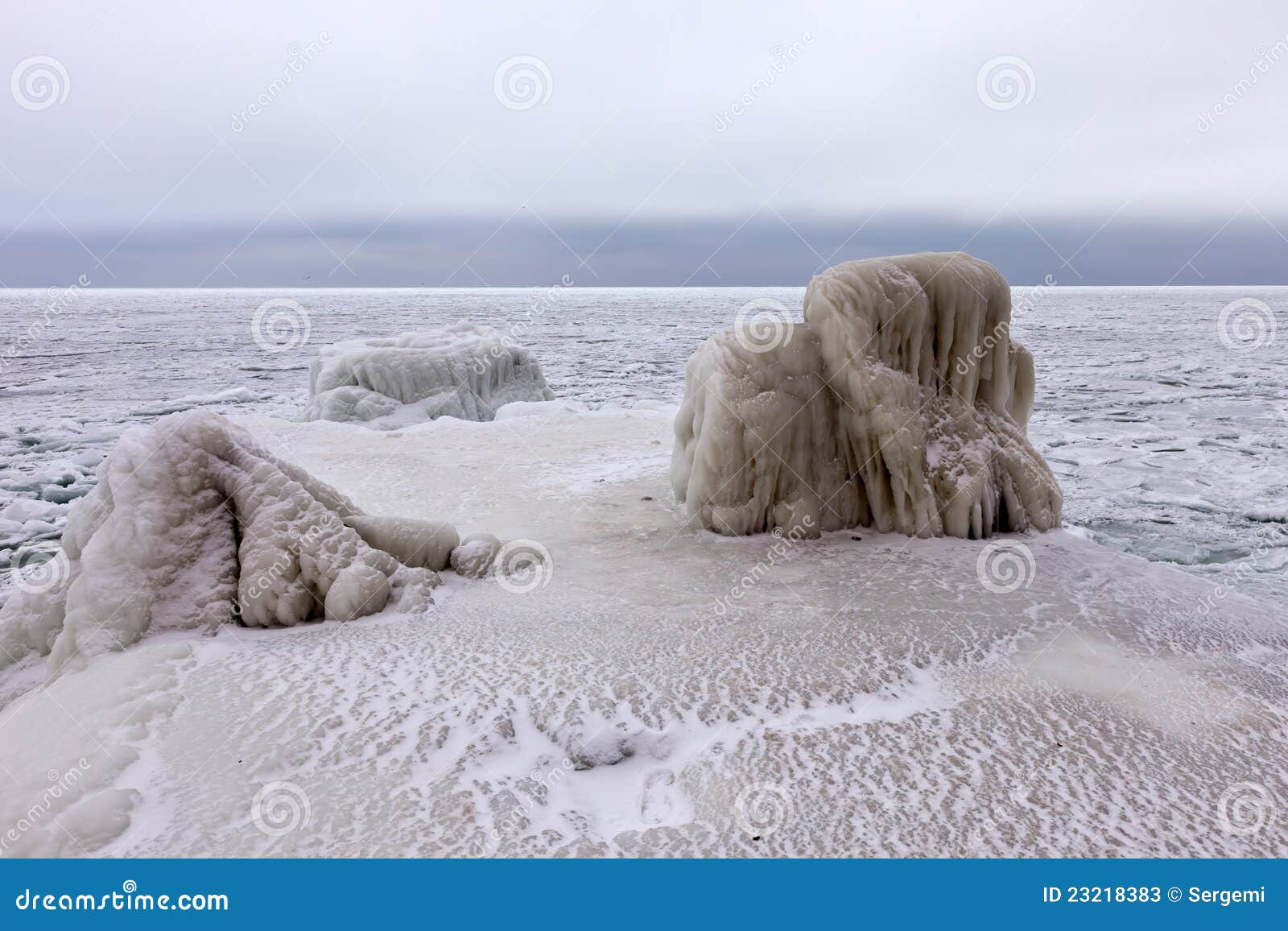 Icing sea stock image. Image of still, frosty, field - 23218383