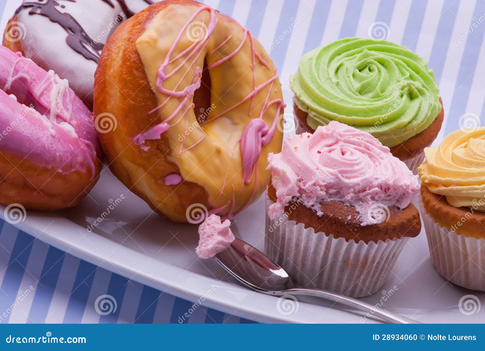 Icing on the spoon. stock photo. Image of shape, dessert - 28934060