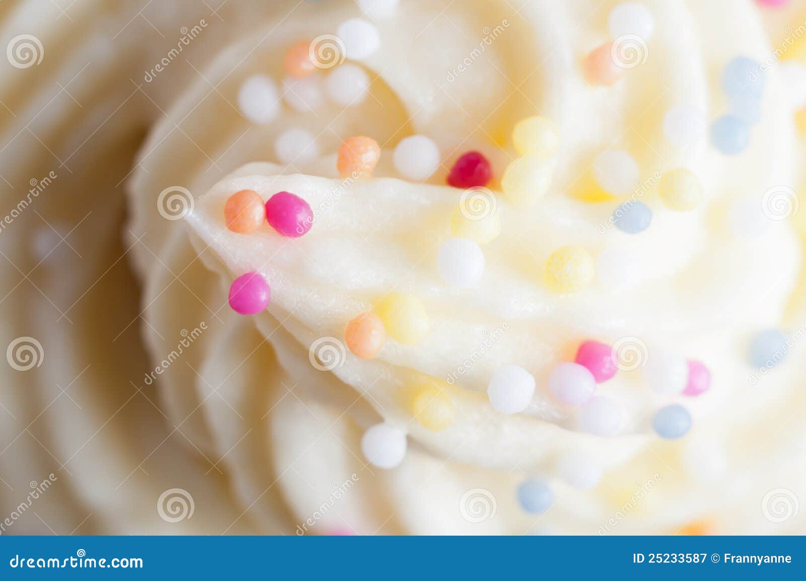 Icing and Sprinkles Macro stock image. Image of colours - 25233587
