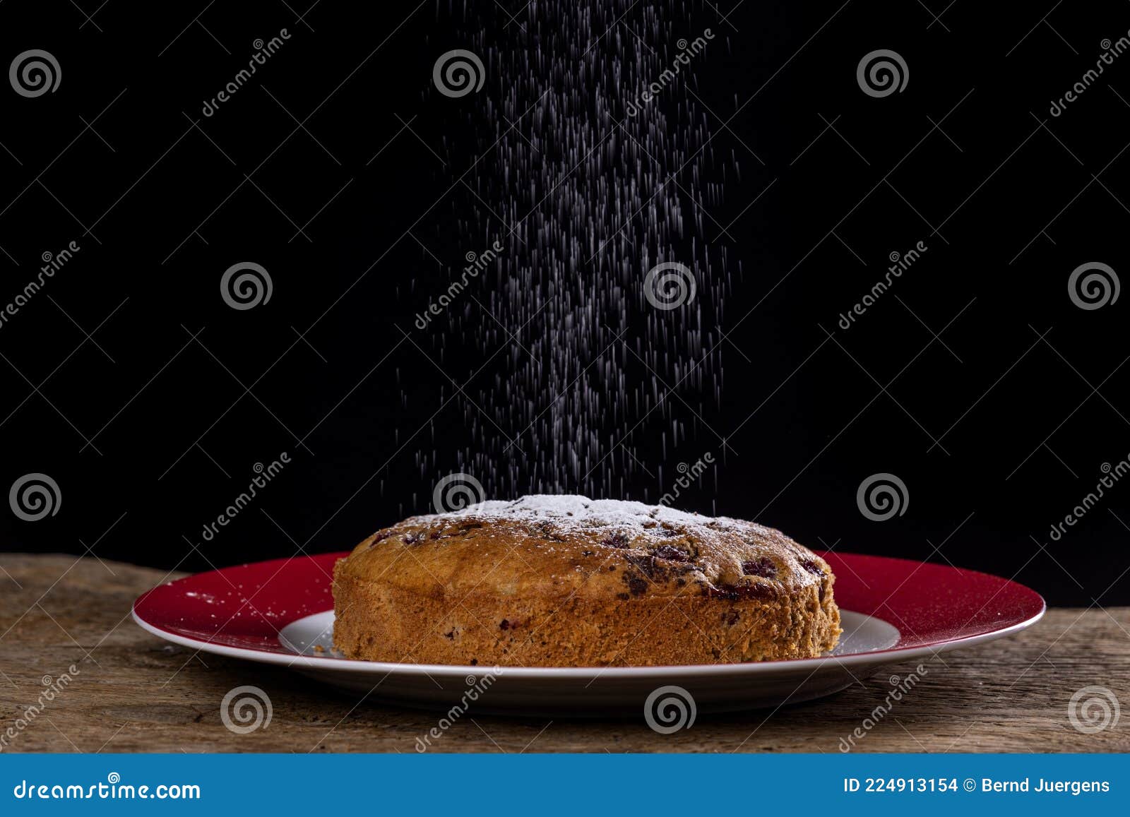 Icing sugar falling stock photo. Image of black, powder - 224913154