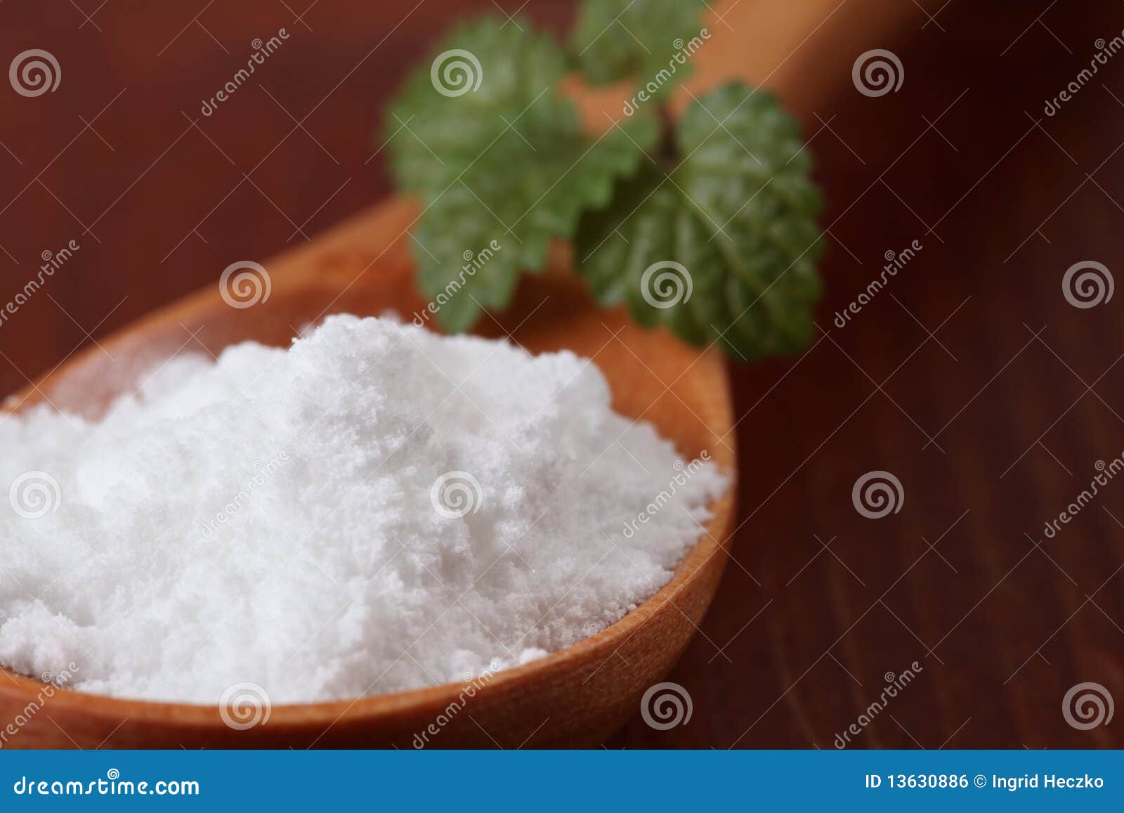 Icing Sugar Falling On Bundt Cake, Blue Background Royalty-Free Stock ...