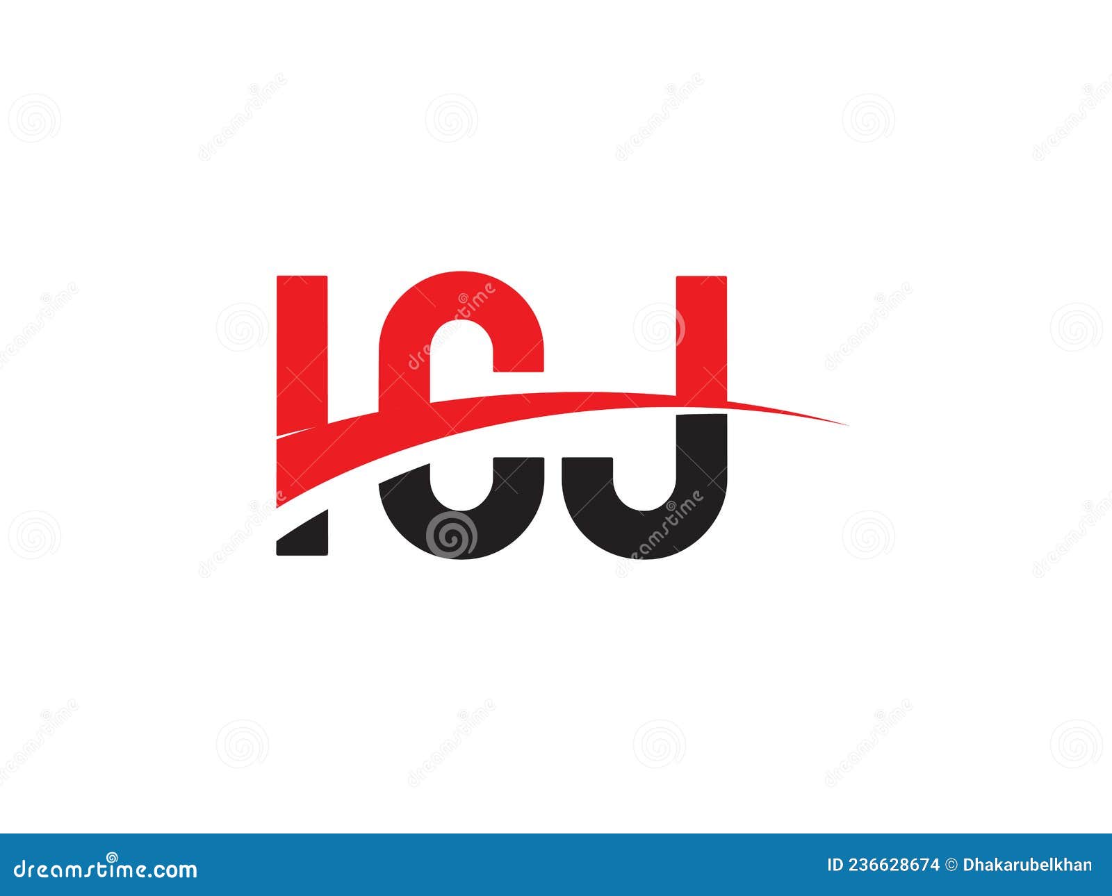 ICJ Letter Initial Logo Design Vector Illustration Stock Vector ...