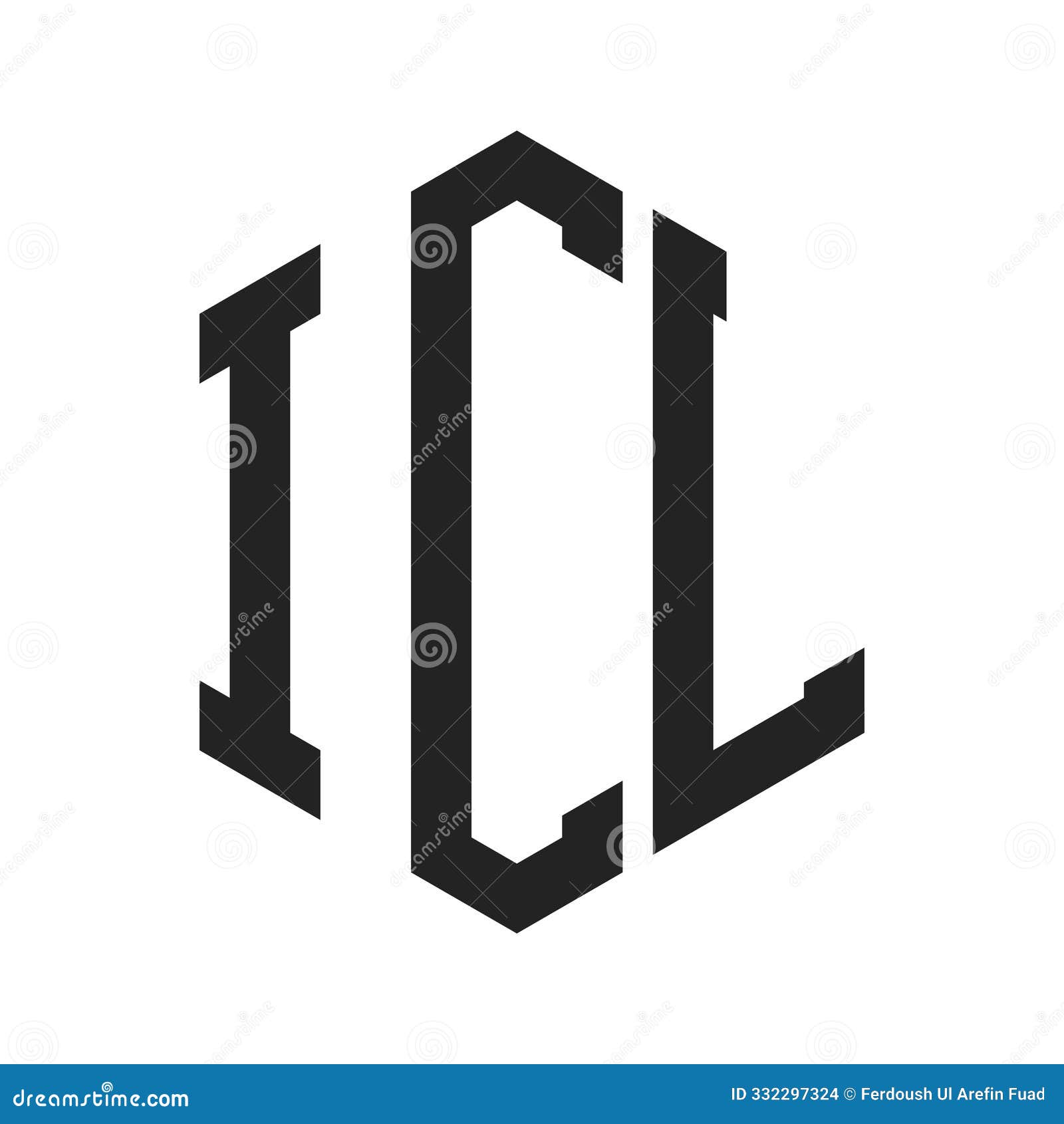 ICL Logo Design. Initial Letter ICL Monogram Logo Using Hexagon Shape ...