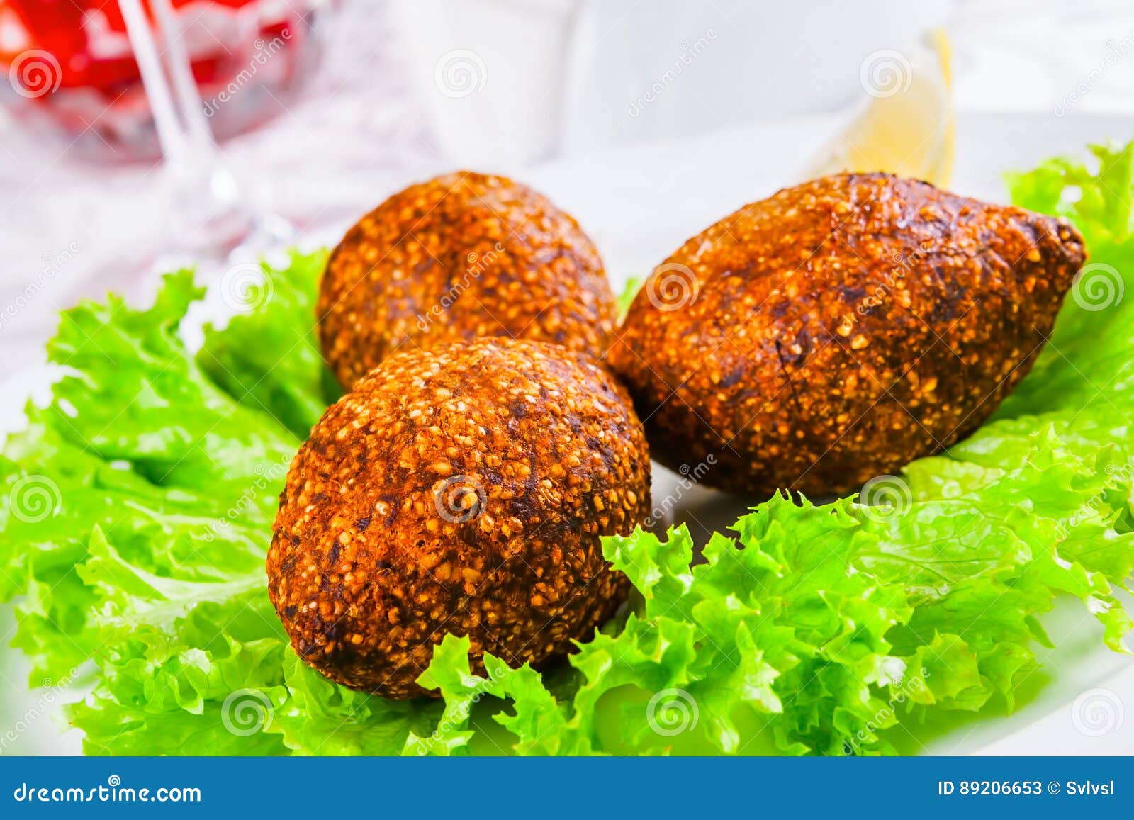 Icli kofta. Turkish dish stock image. Image of fried - 89206653