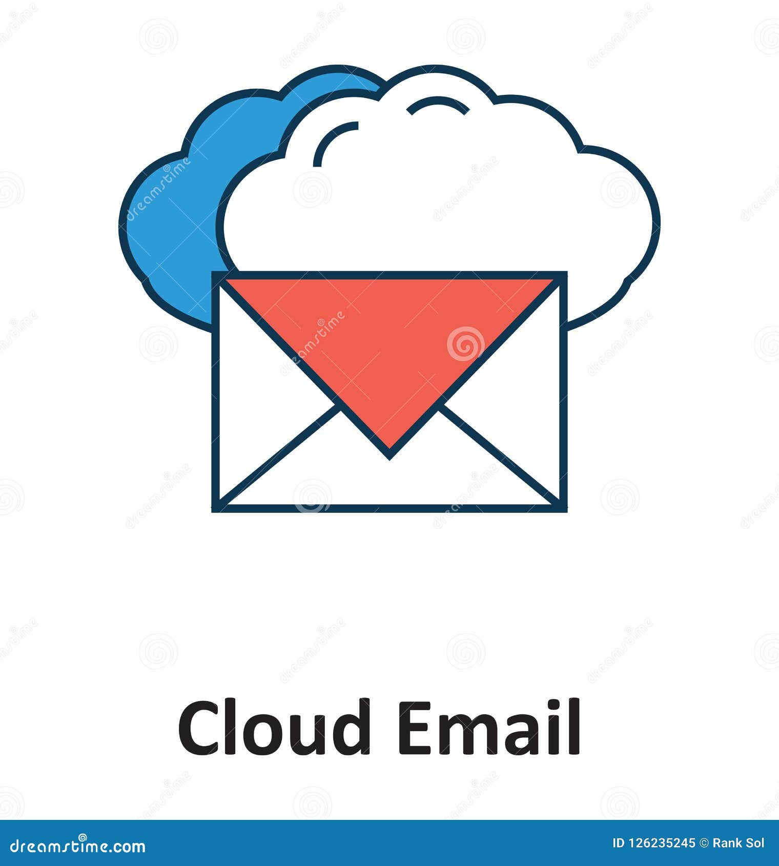 Icloud Isolated and Vector Icon for Technology Stock Illustration ...