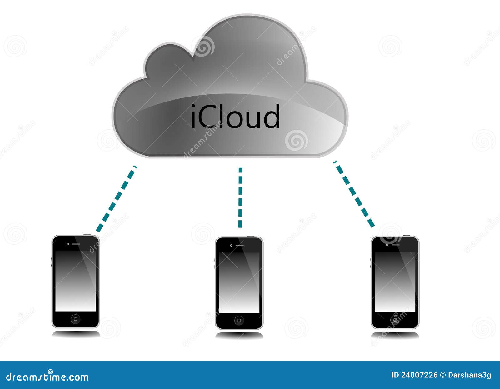 Icloud service editorial photo. Illustration of cloud - 24007226