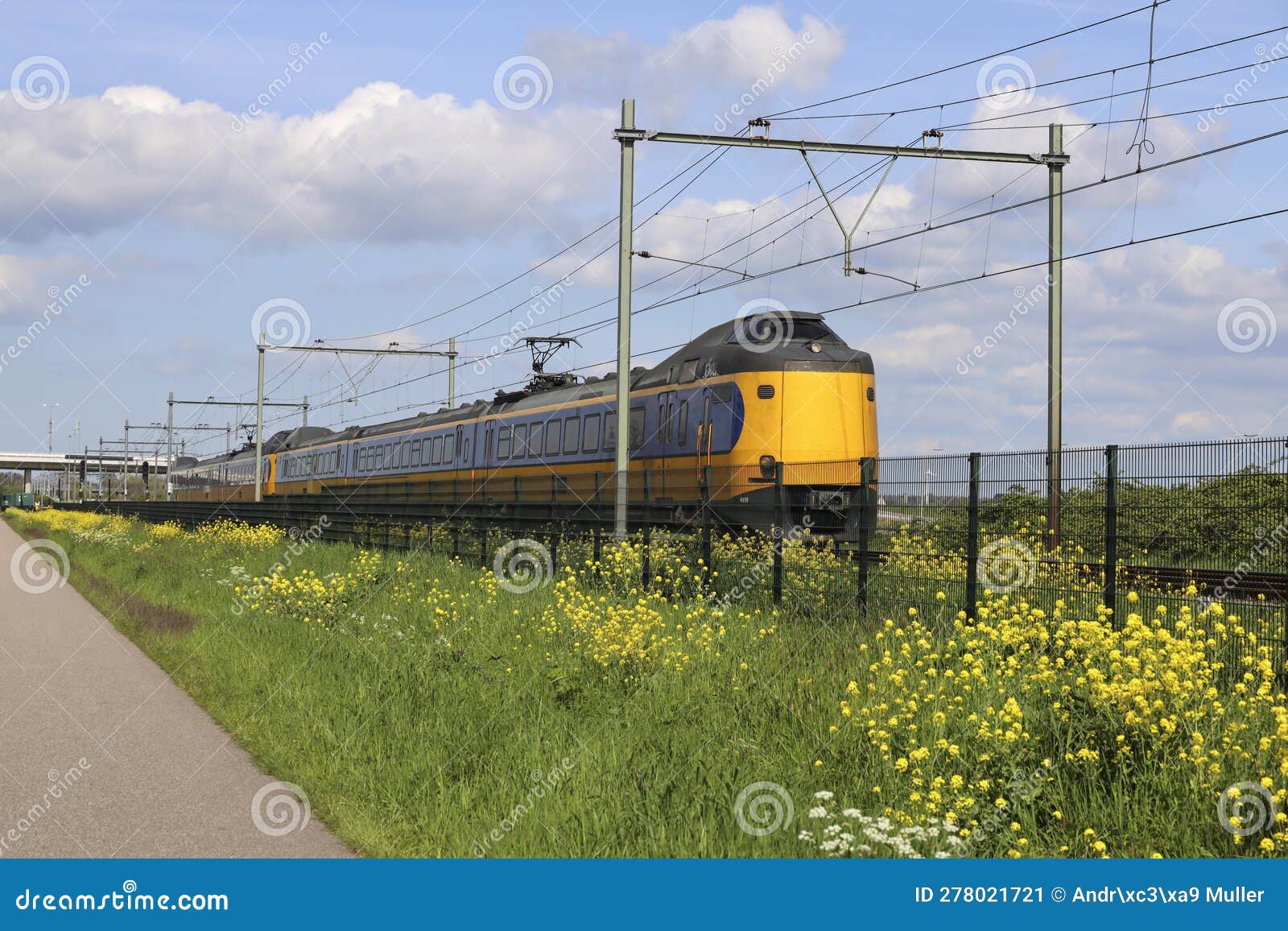 ICM Koploper Intercity Train of NS Heading Rotterdam Stock Image ...