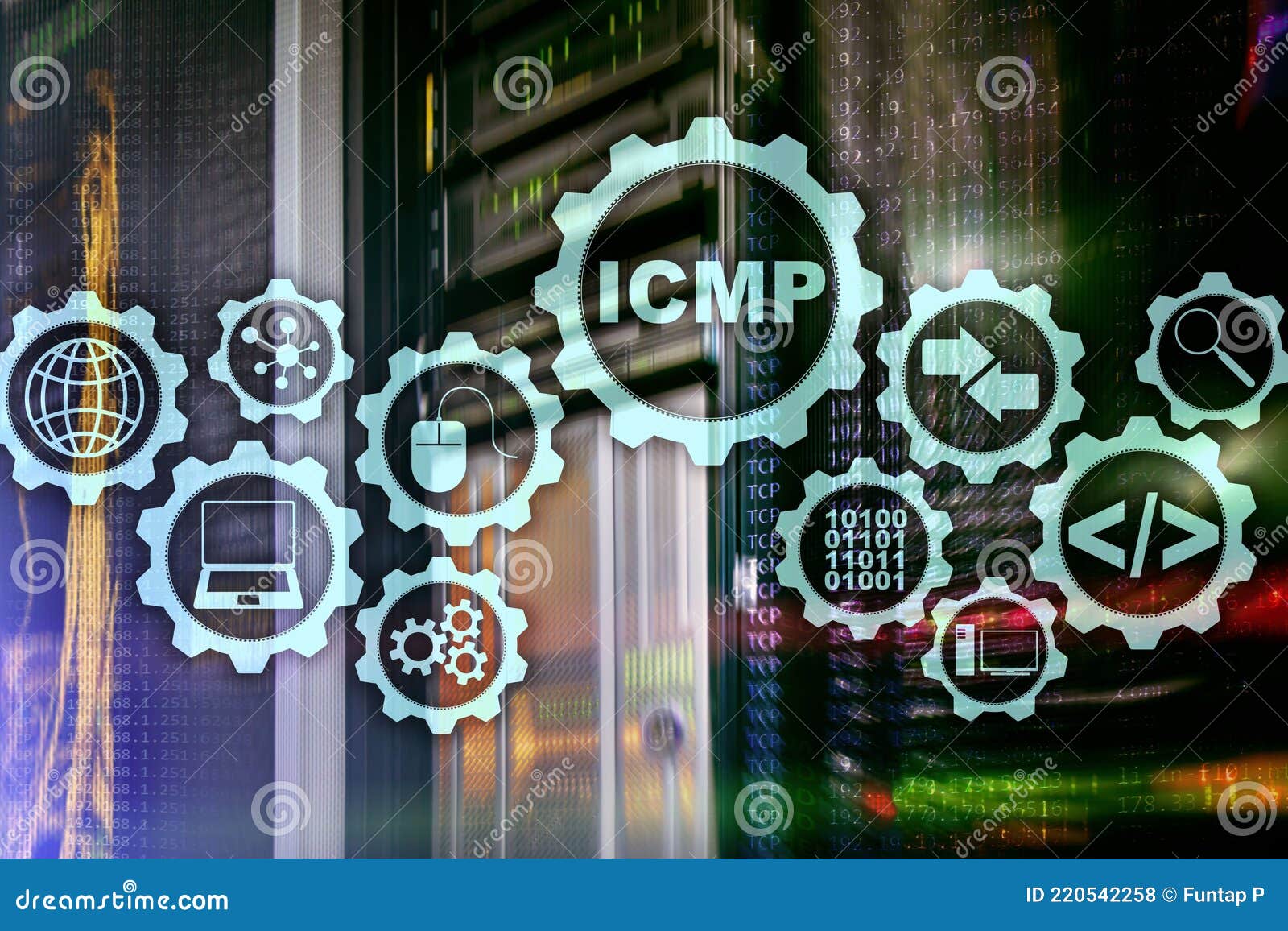 ICMP. Internet Control Message Protocol. Network Concept Stock Photo ...