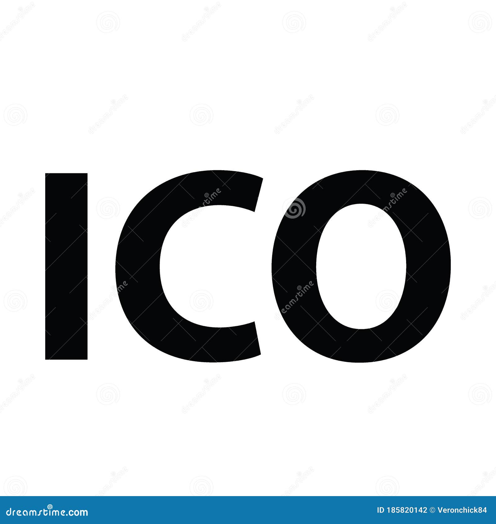 Ico Black Icon Vector. Ico Symbol Stock Vector - Illustration of ...