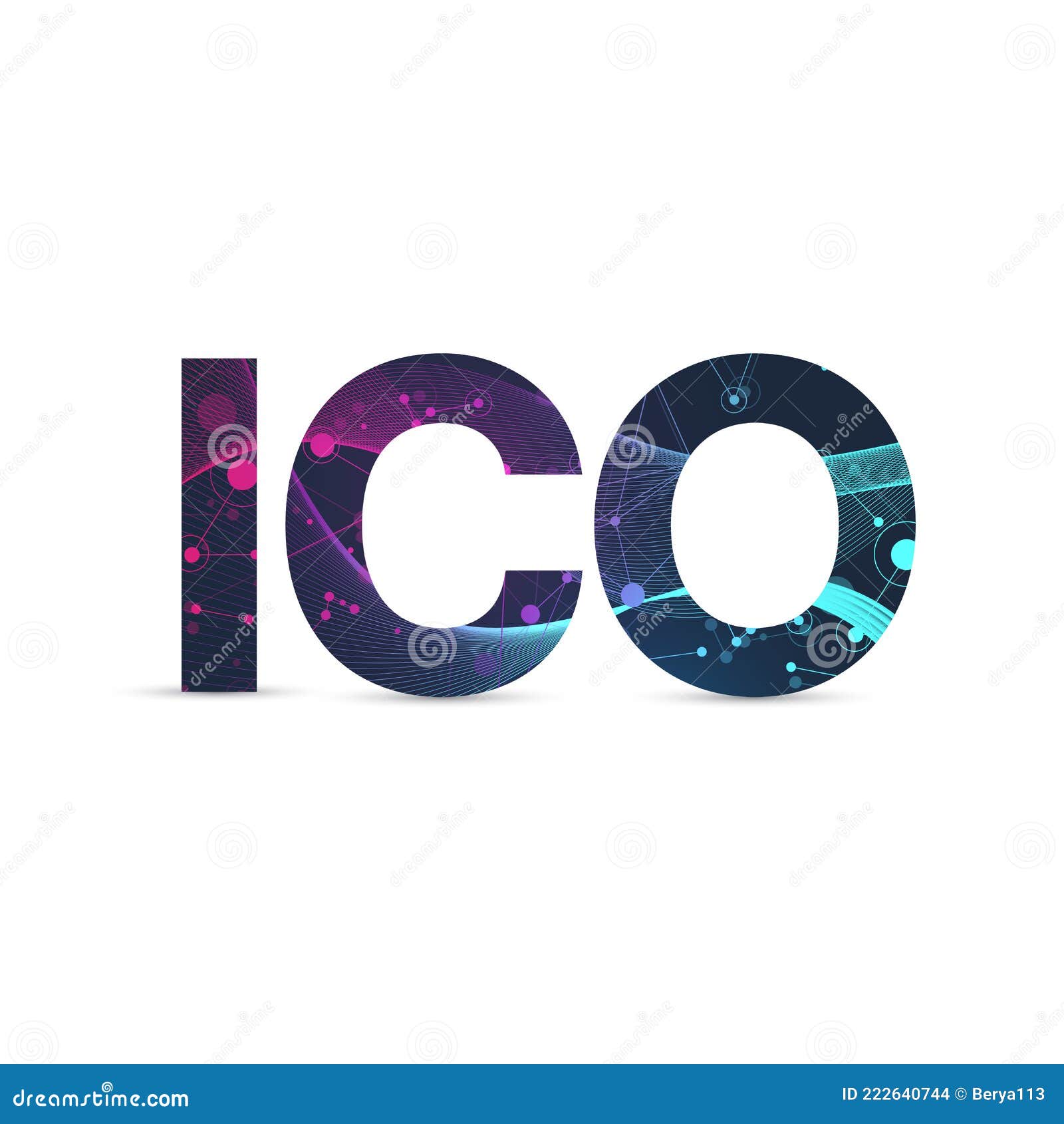 ICO Initial Coin Offering Infographic Web Banner. Initial Coin Offering ...