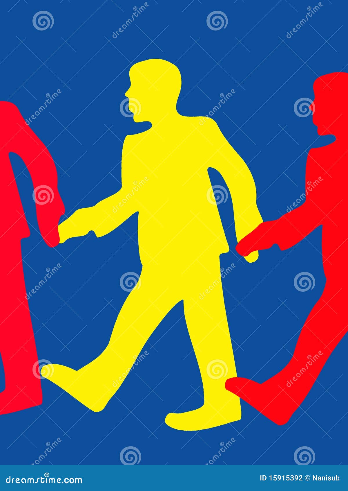 Icon stock illustration. Illustration of human, crossing - 15915392