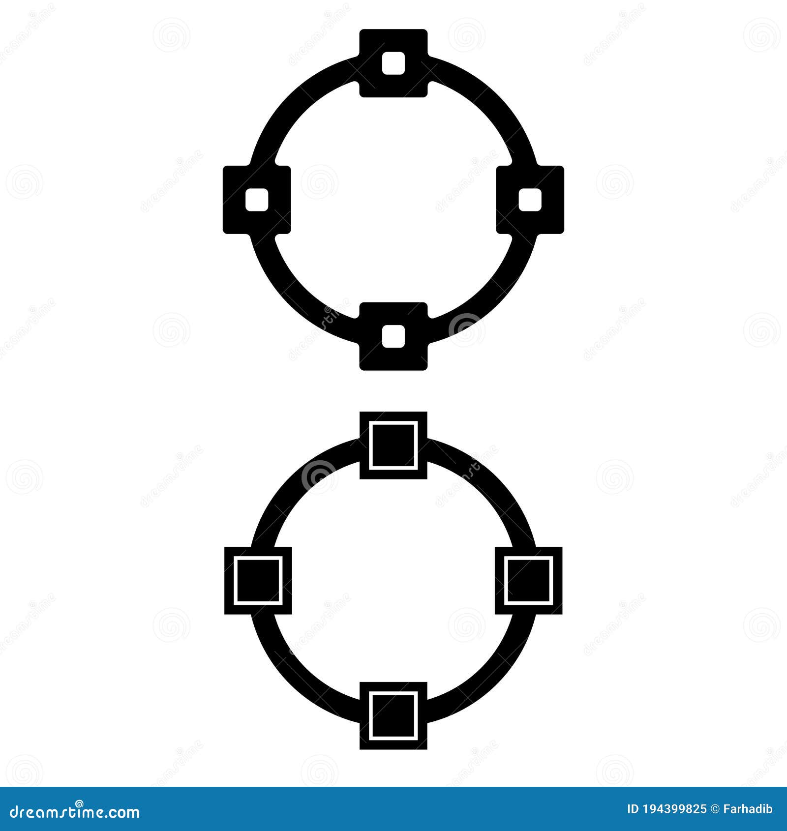 Shape Select Circle Icon Vector Logo Stock Vector - Illustration of ...