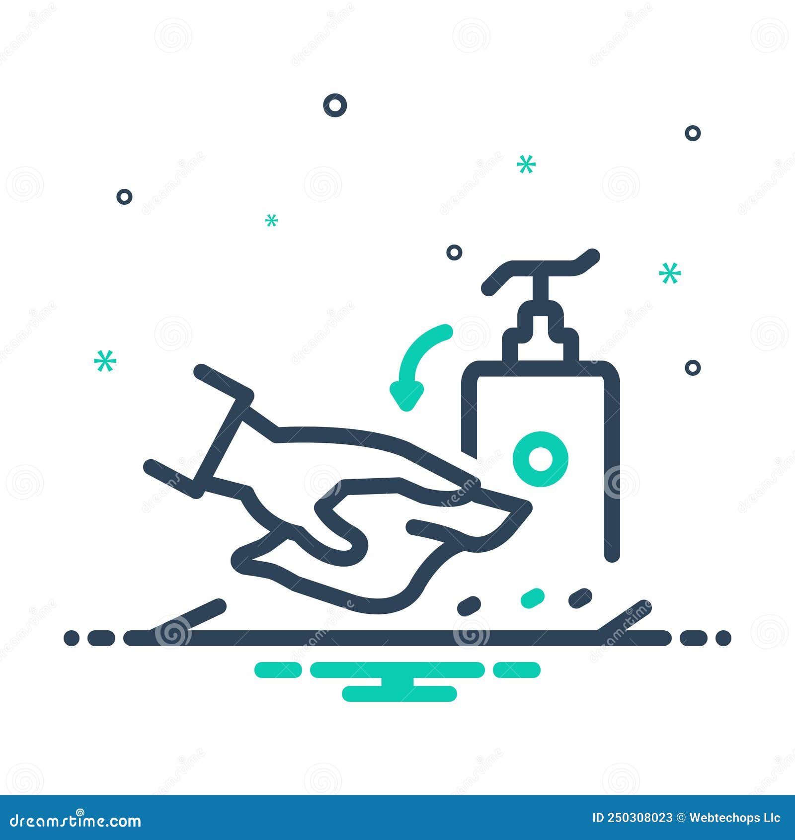 Clean And Sanitize Your Hands Vector Icon | CartoonDealer.com #180493726