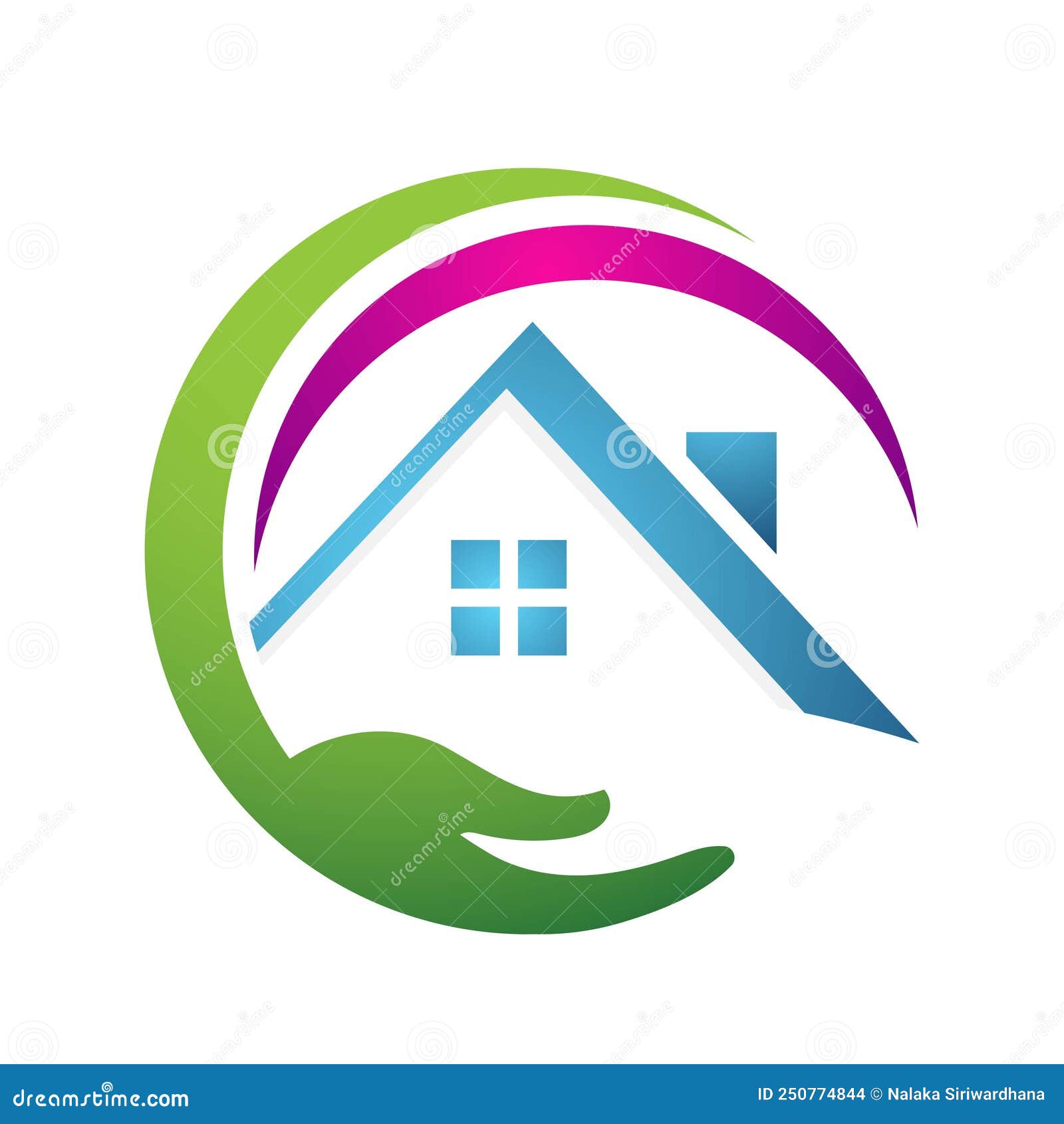 Home care logo symbol. stock vector. Illustration of sign - 250774844