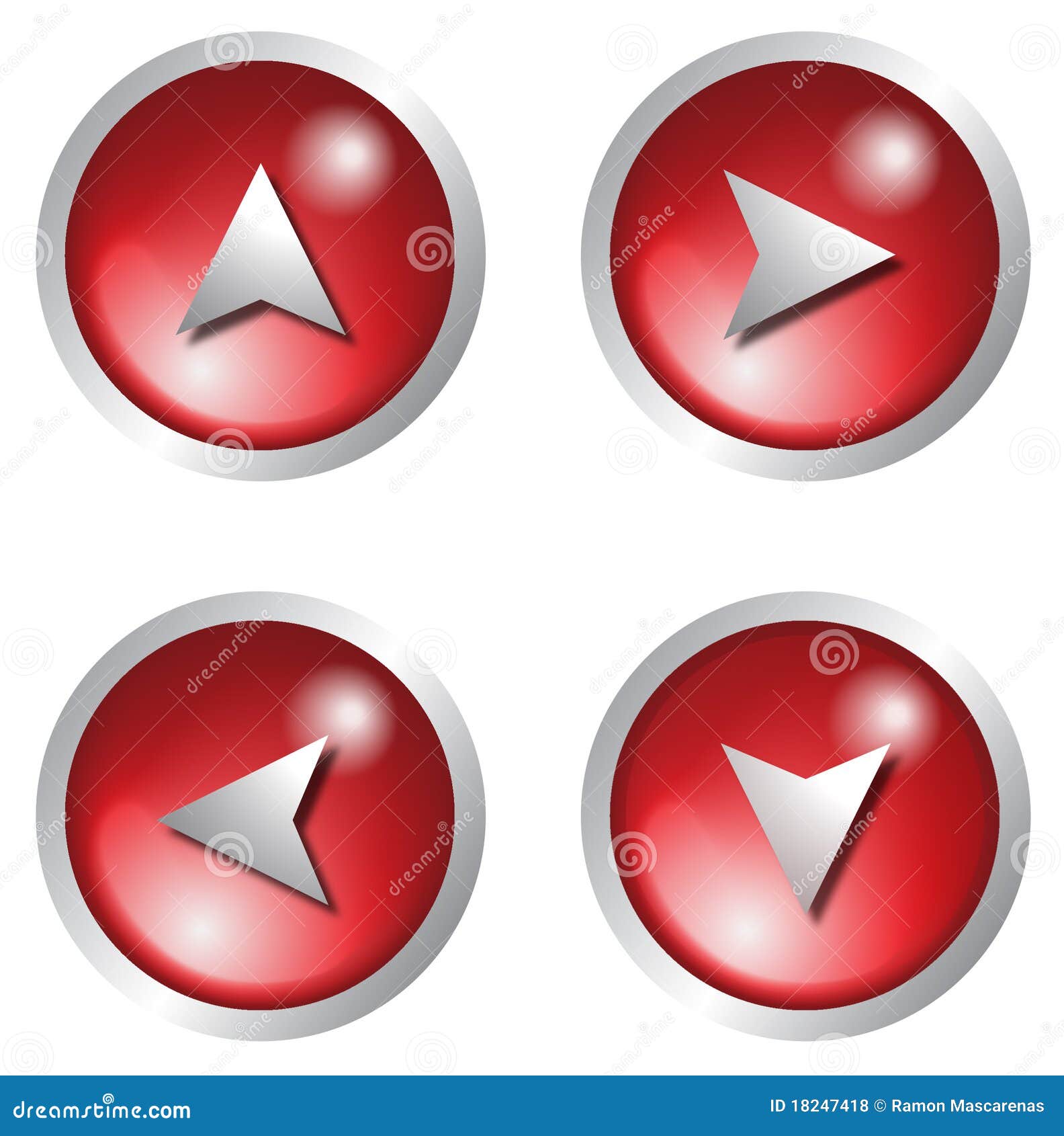 Icon - 3d button red stock vector. Illustration of finance - 18247418