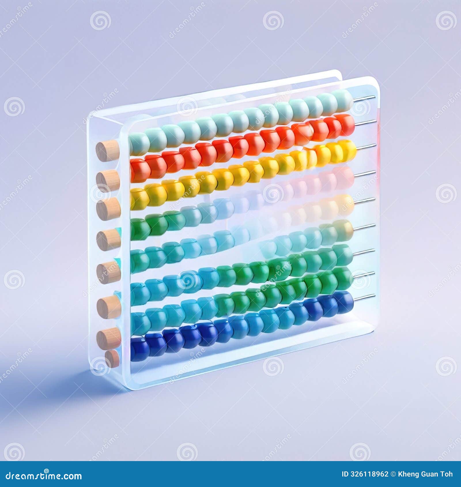Icon of Abacus, Glossy Glass Style Stock Illustration - Illustration of ...