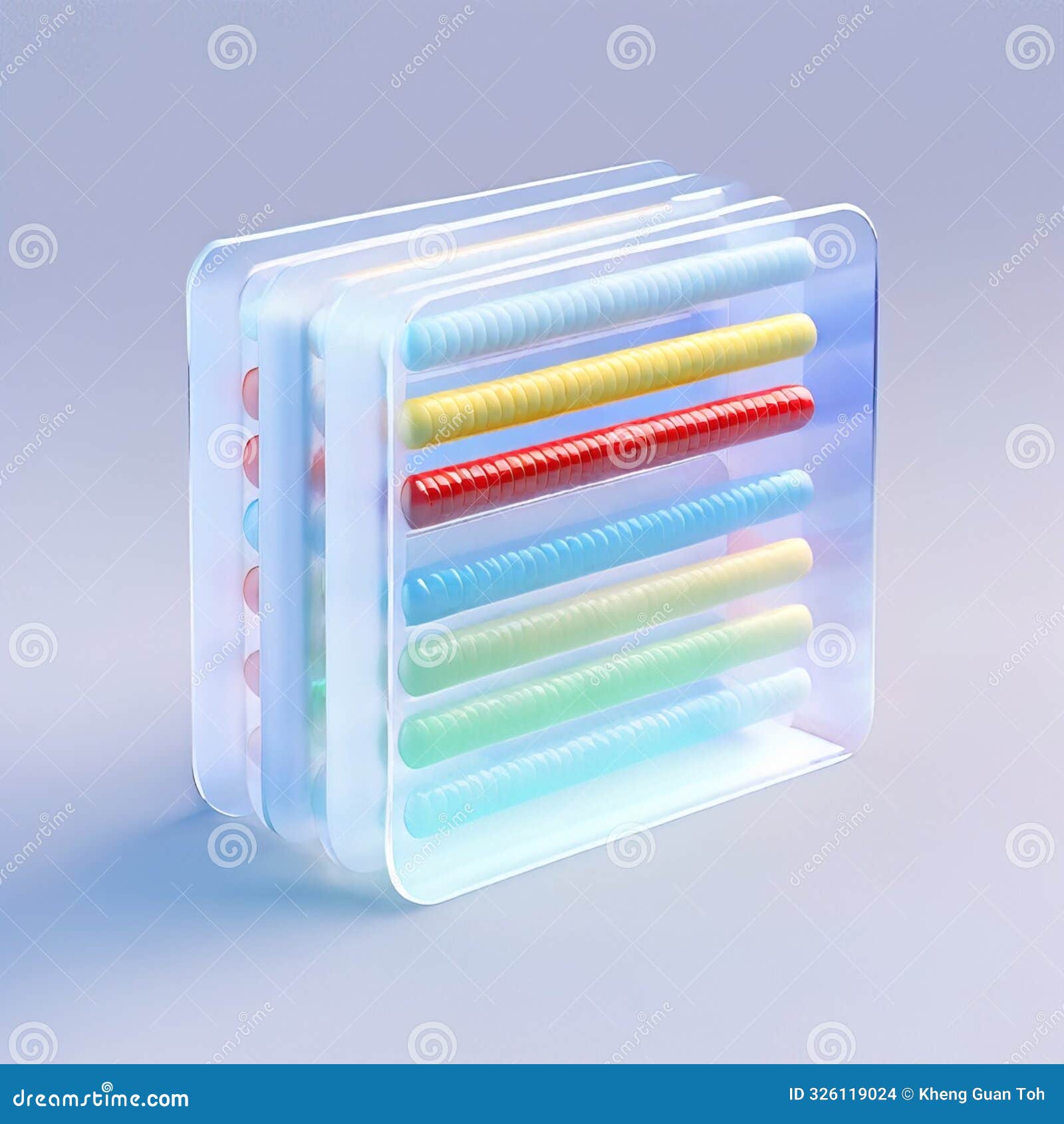 Icon of Abacus, Glossy Glass Style Stock Illustration - Illustration of ...