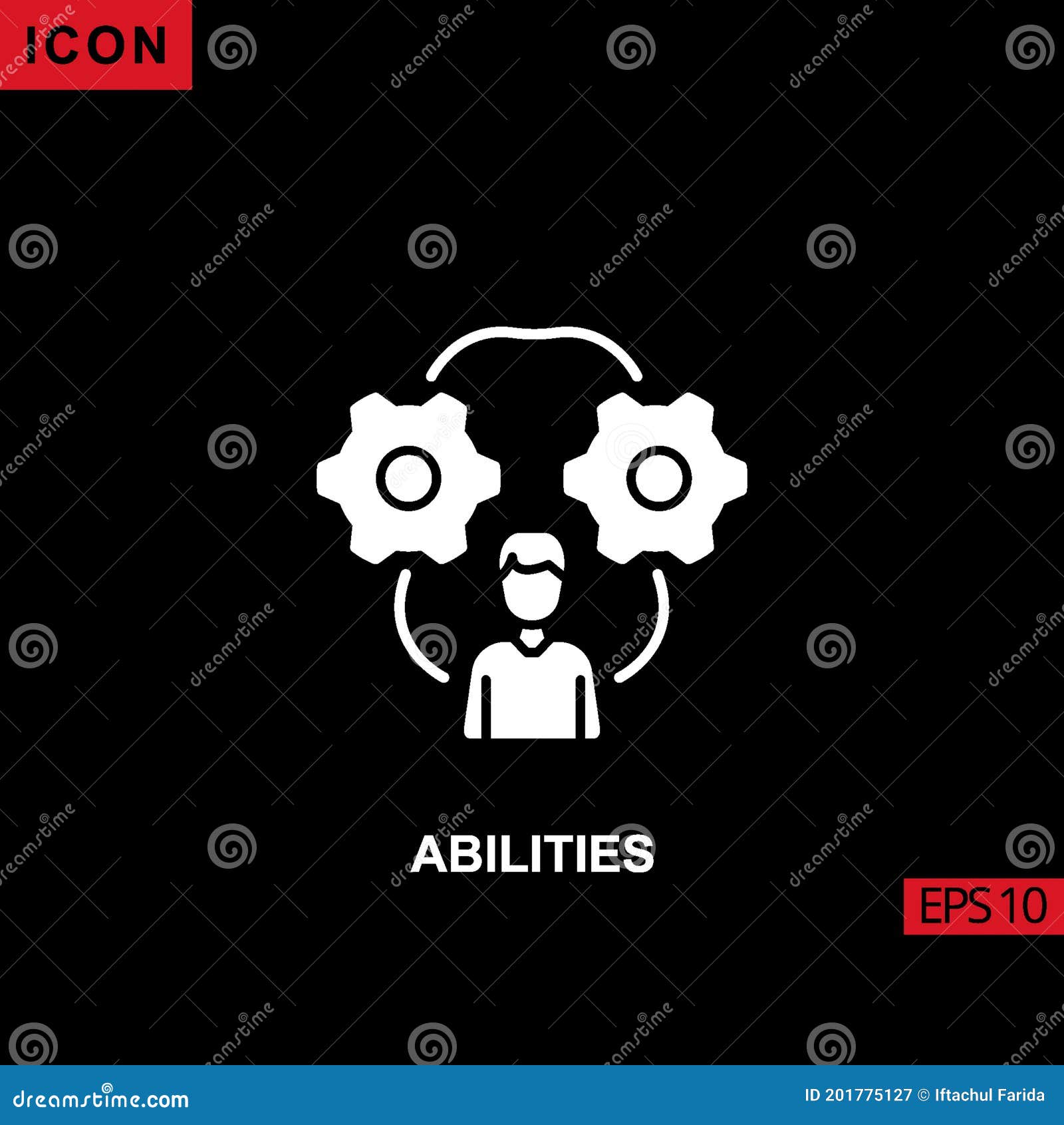 Icon Abilities. Glyph, Flat or Filled Vector Icon Symbol Sign ...