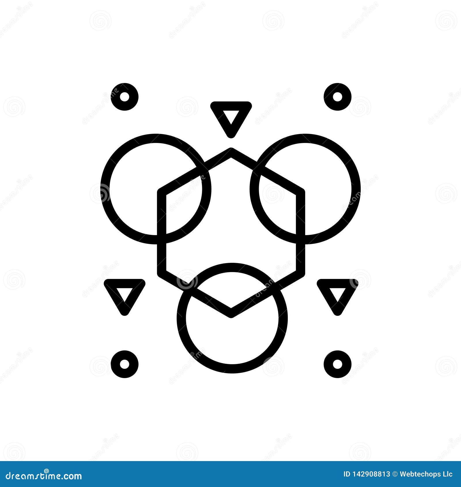 Black Line Icon for Abnormal, Unusual and Different Stock Illustration ...