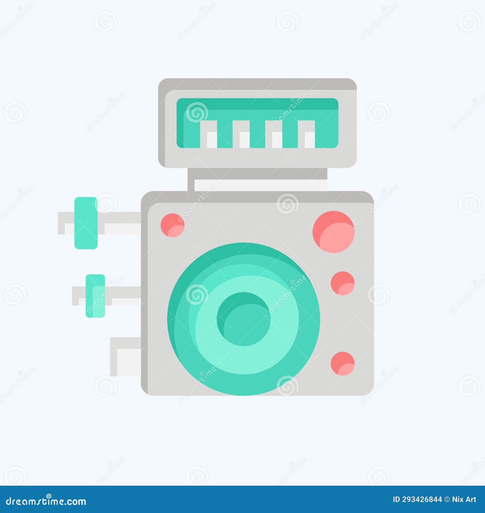 Icon ABS Control Module. Related To Car Maintenance Symbol. Flat Style ...