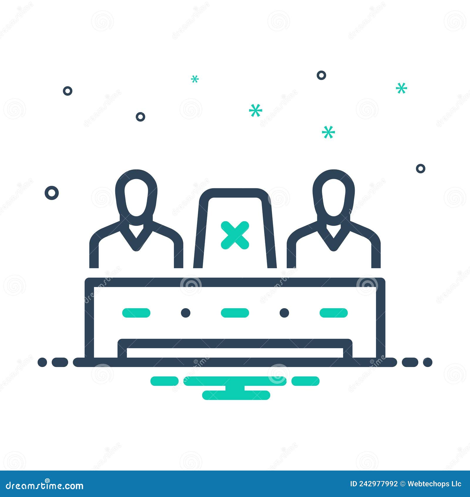 Mix Icon for Absence, Absent and Missing Stock Vector - Illustration of ...